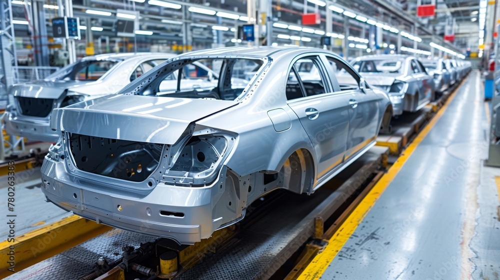 In automotive production, car assembly lines represent efficiency ...