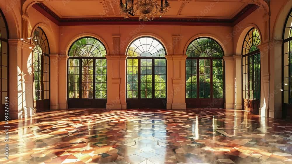 ballroom evoking the glamour of palace. elegant classic interior ...