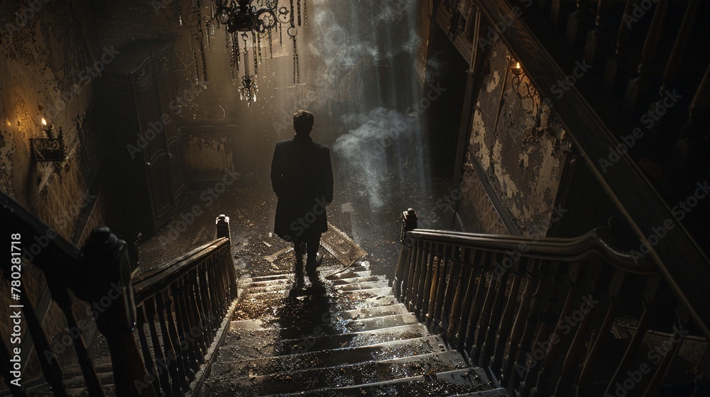 Capture the essence of mystery and intrigue with a high-angle view ...