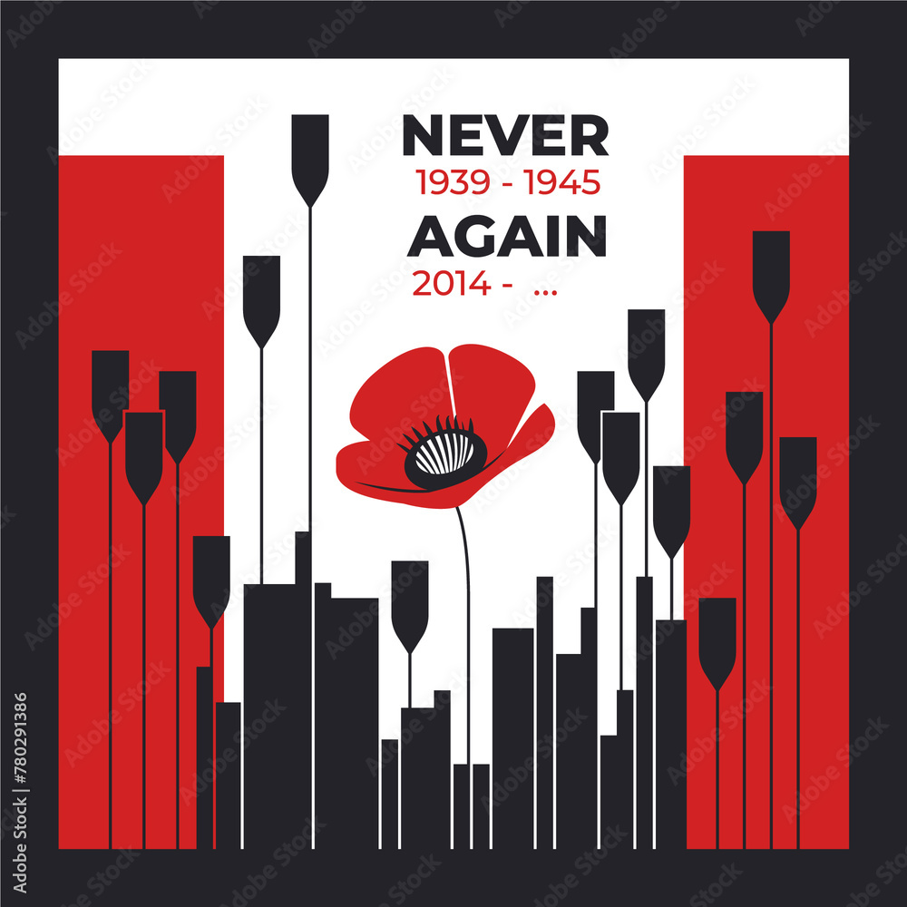 Never again. 8 may. World War II Remembrance Day. Day of Remembrance ...