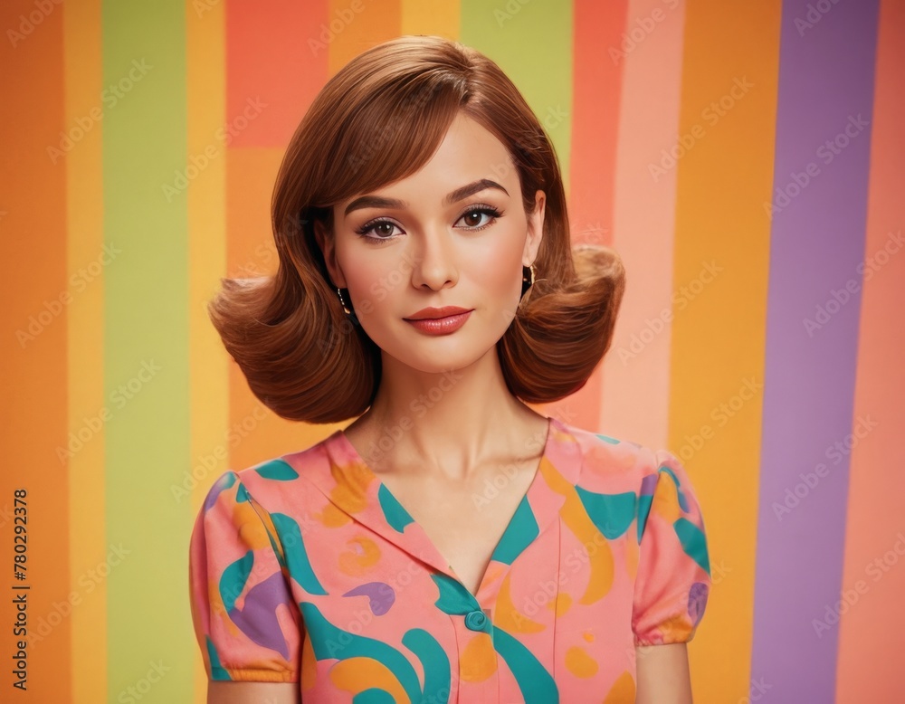 Vintage Glamour in Bold Hues, Eccentric Retro Chic: A Blast from the ...