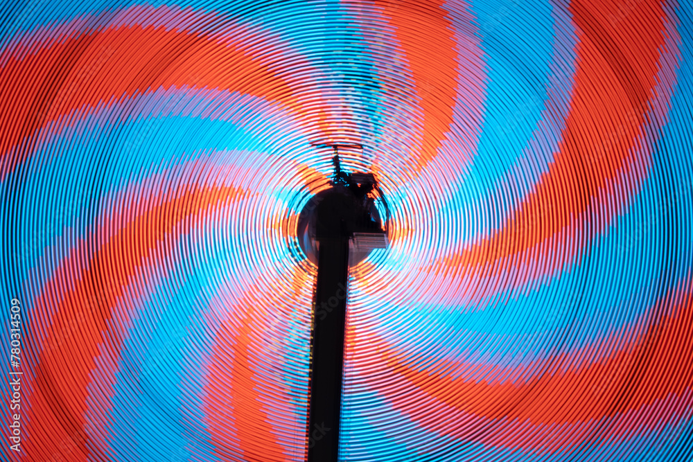 Carnival lights at night - The fun of summertime carnival and fair ...