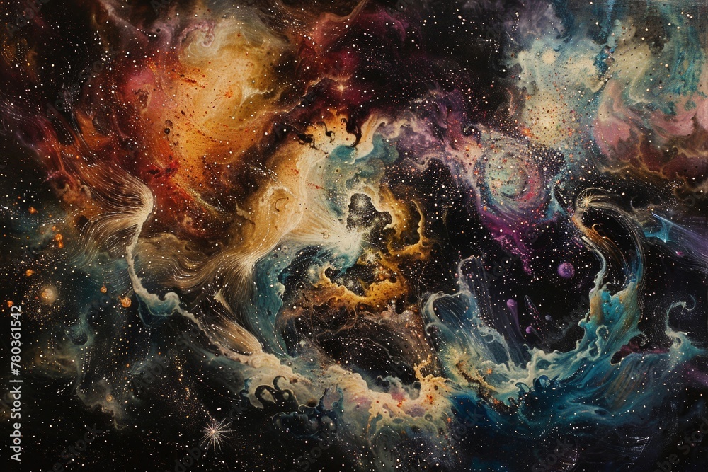 A visionary look at the evolution of galaxies. Stars arise and die ...