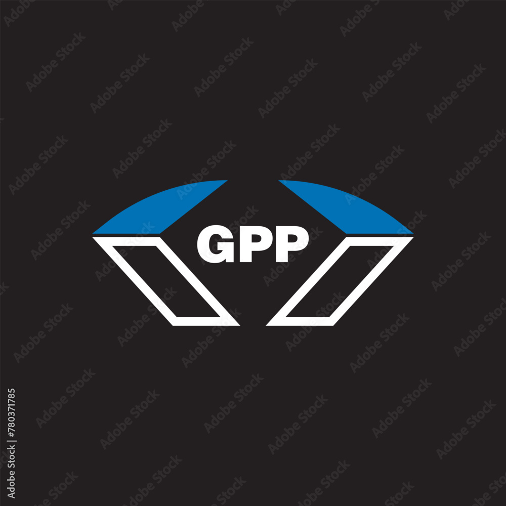 GPP letter logo design on white background. GPP logo. GPP creative ...