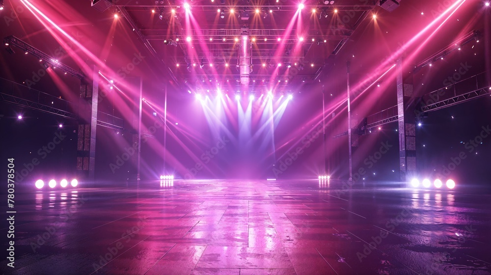 Lighting ramp with powerful spotlights for creating artificial lighting ...