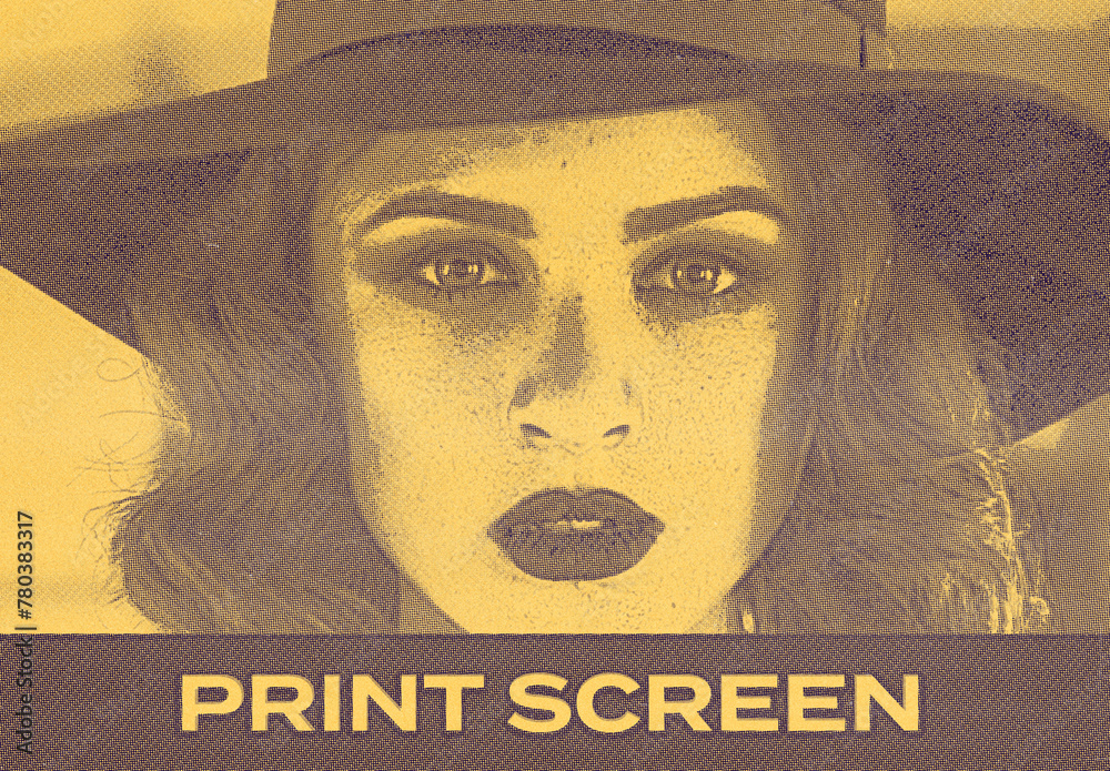 Printer Risograph Silk Screen Grain Photo Effect Paper Texture Template ...