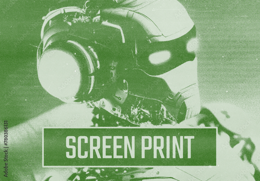 Printer Risograph Silk Screen Grain Photo Effect Paper Texture Template ...