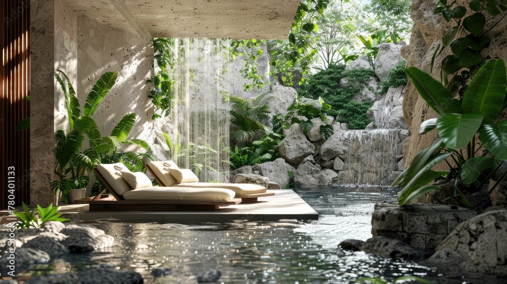 a daybed chill-out area into a minimalist haven nestled amidst a dreamy ...