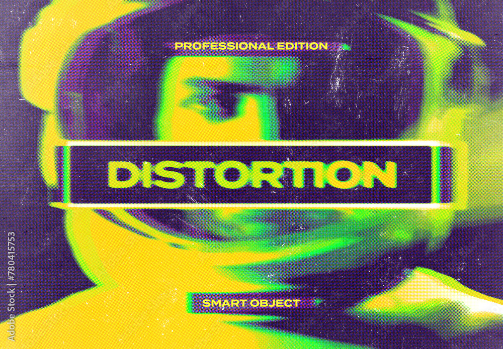 Distort Disrupted Gradient Distortion Photo Effect Paper Texture ...