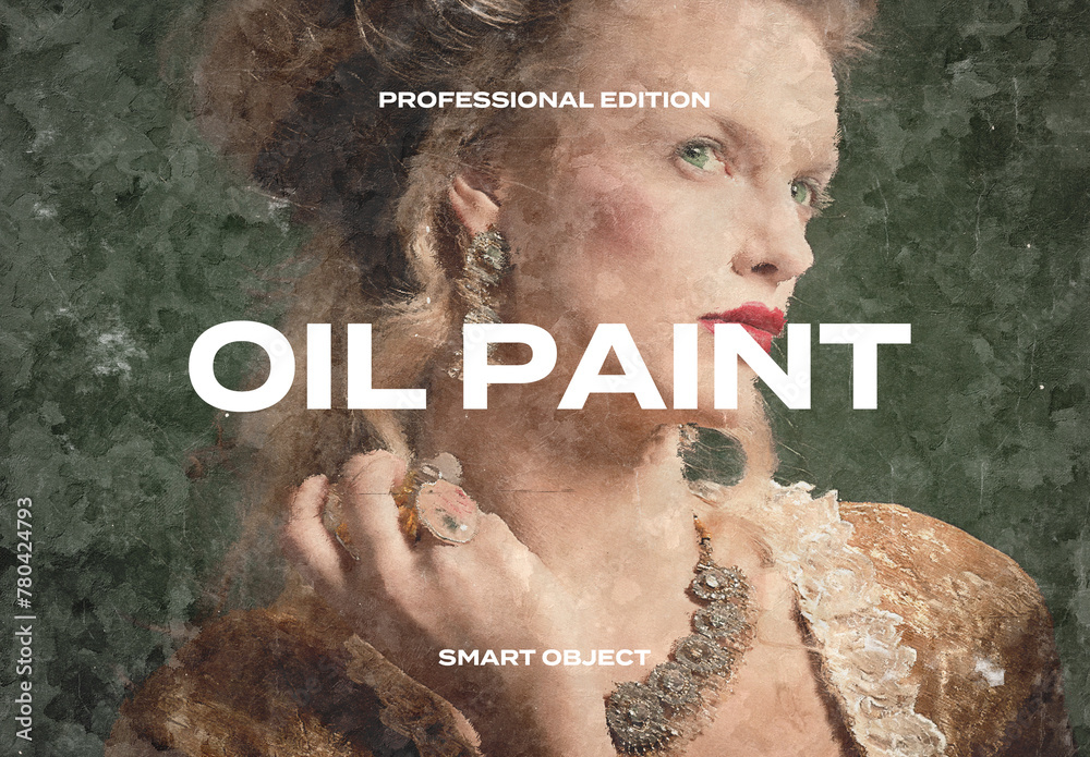 Oil Paint Painting Drawing Art Draw Photo Effect Paper Texture Template ...