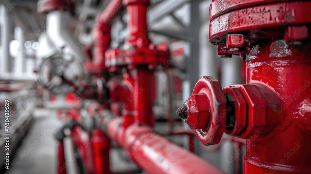 Fire sprinklers and red pipe are part of an overall safety protocol for ...