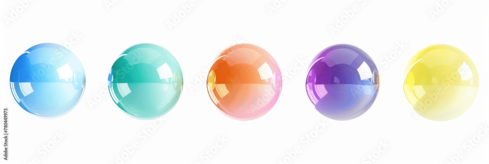 Colorful Bubble Chart Infographic Template for 10 Positions - Perfect ...