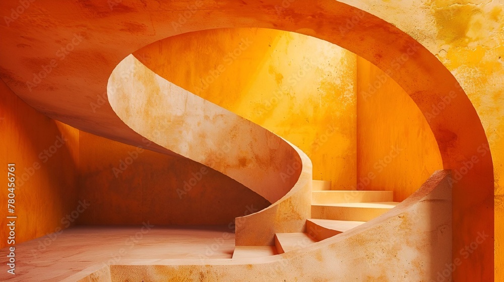 Fibonacci sequence, bold minimalism, emotional, spiral staircase Stock ...