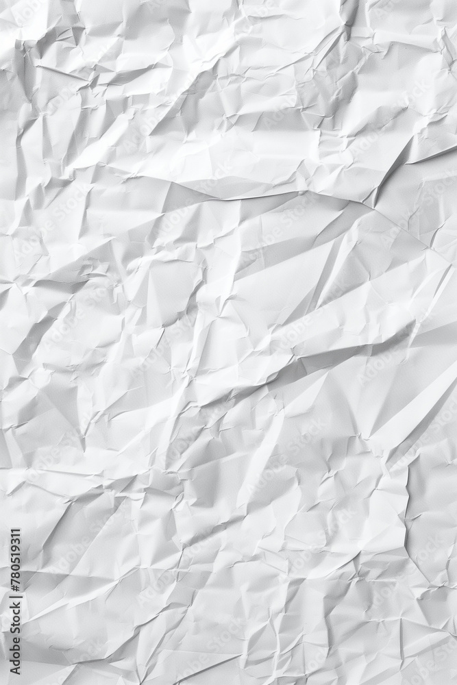 Crumpled sheet of A4 white paper Stock Photo | Adobe Stock