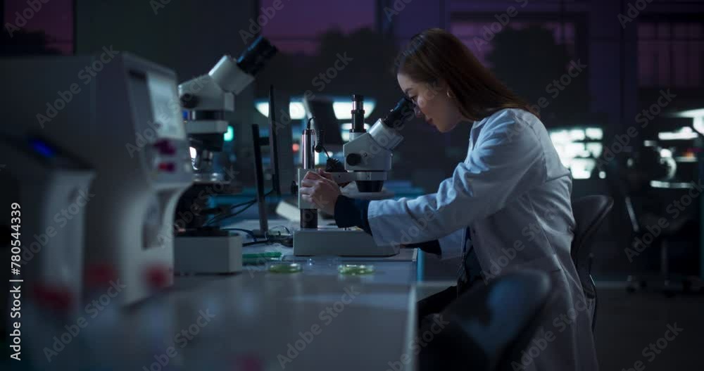 Medical Research and Development Laboratory: Hard-Working Asian Female ...