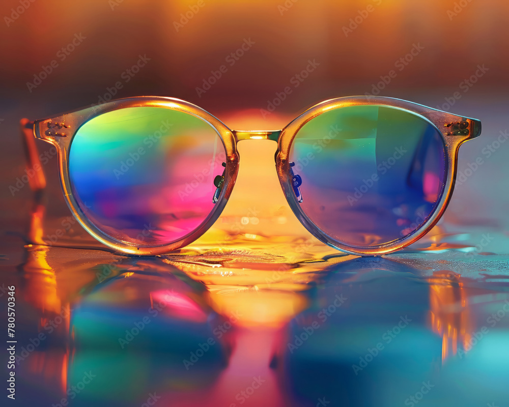 A pair of glasses that reveal the aura of all things alive, showing the ...