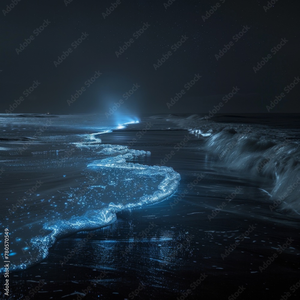 Captivating stock photo reveals the magical allure of bioluminescent ...