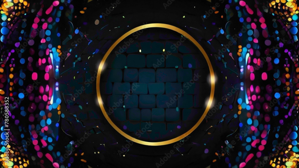 red and blue concentric Circes wrapped around each other in the form of ...