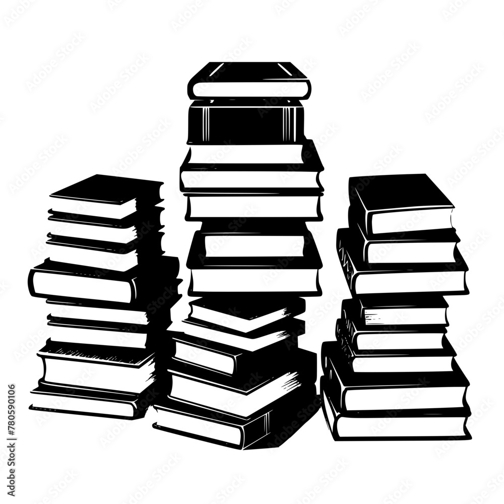 Book SVG Bundle, Book PNG Bundle, Book Clipart, Book Silhouette, Book ...