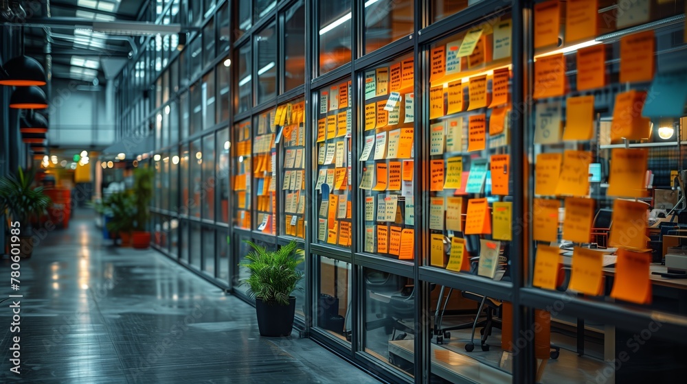 Modern Agile Workspace with Colorful Task Boards. Modern agile ...