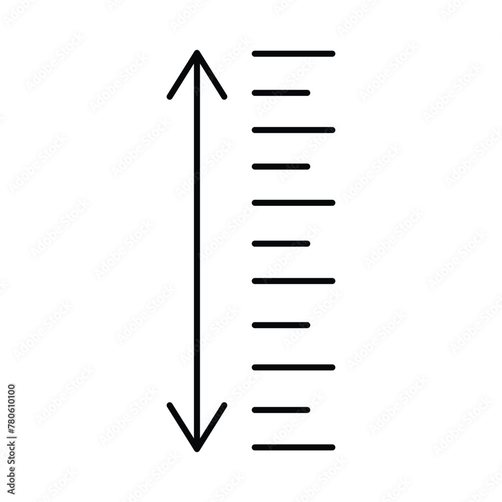 height icon vector design templates. Height icon vector sign and symbol ...