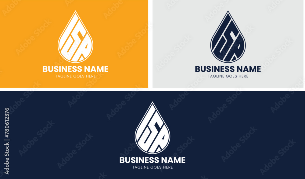 ISA shape logo Initial Letter Logo design vector template for Corporate ...