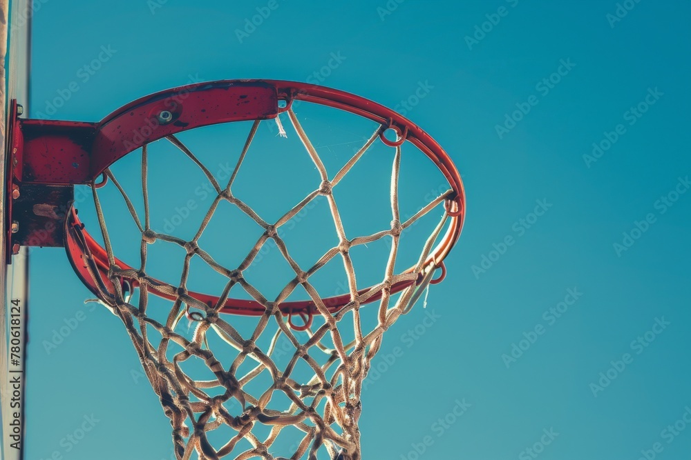 Super slow motion of basketball player hitting the basket. Filmed on ...