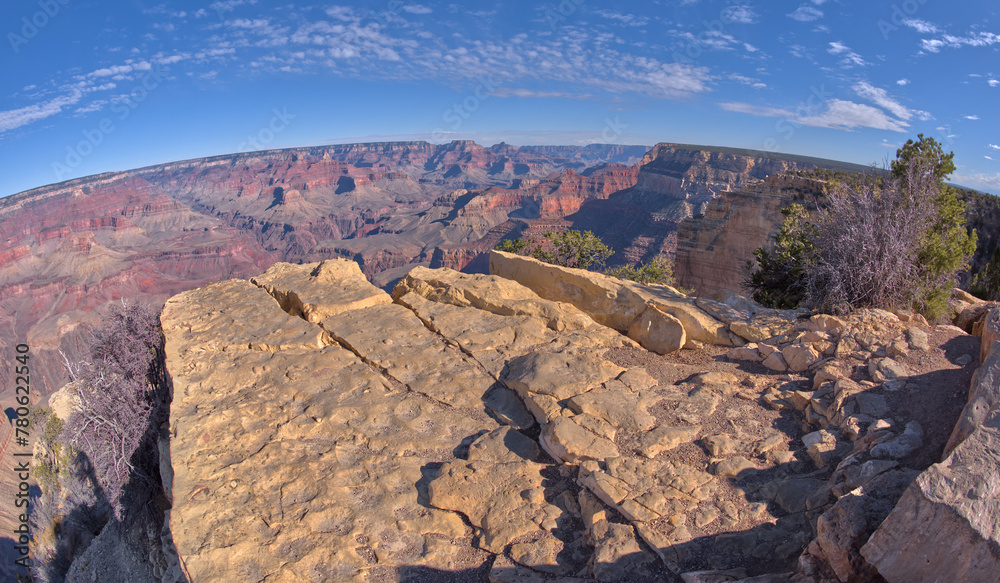 View from the cliffs of Powell Point behind the Powell Memorial, Grand ...
