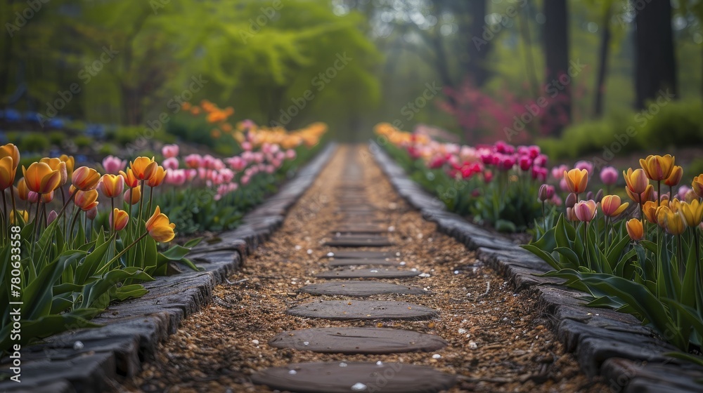 Walking along garden paths, one can't help but feel the anticipation of ...