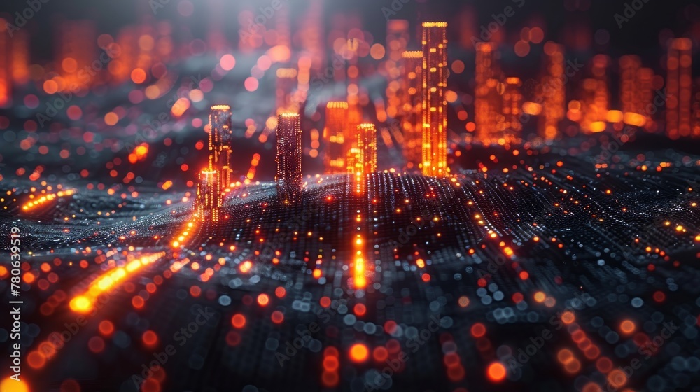 An Isometric Visualization Of A Big Data Network Advanced Analytics