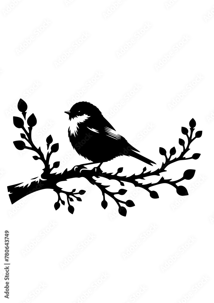 Birds SVG, Birds on branches svg, Bird silhouette, Birds and branches ...