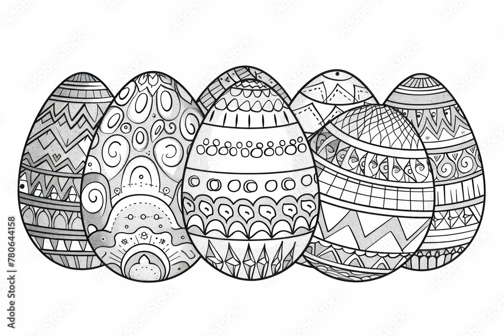 Colorful collection of Easter themed printable coloring pages for large ...