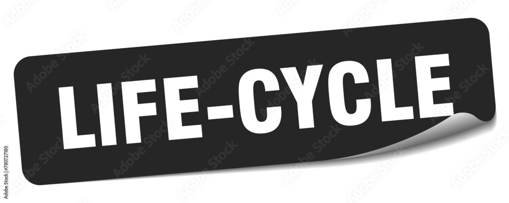 life-cycle sticker. life-cycle label Stock Vector | Adobe Stock