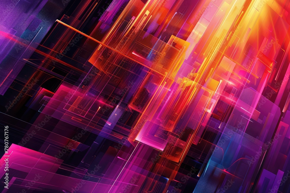 beautiful digital modern colorful urban luxury funky cool effect ...