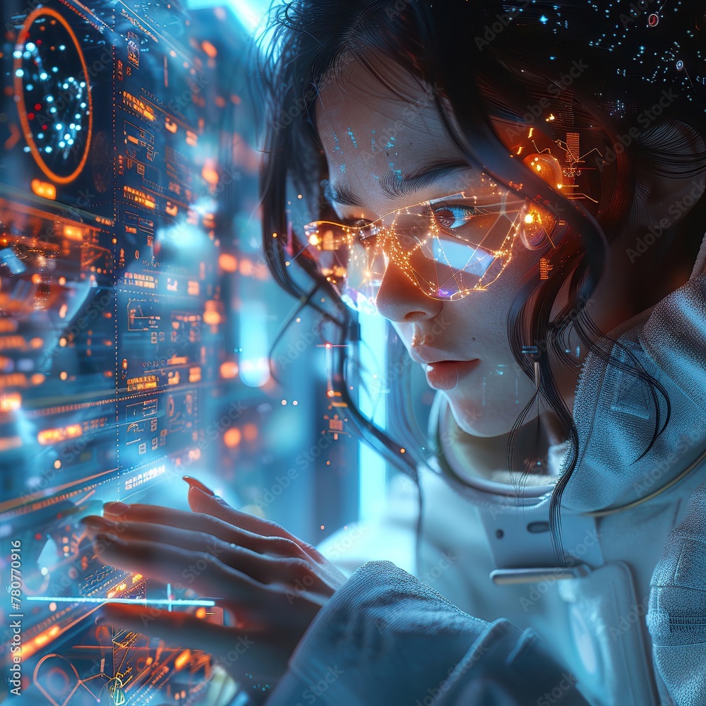 Illustrate the moment of joy and awe in a scientists eyes as they ...