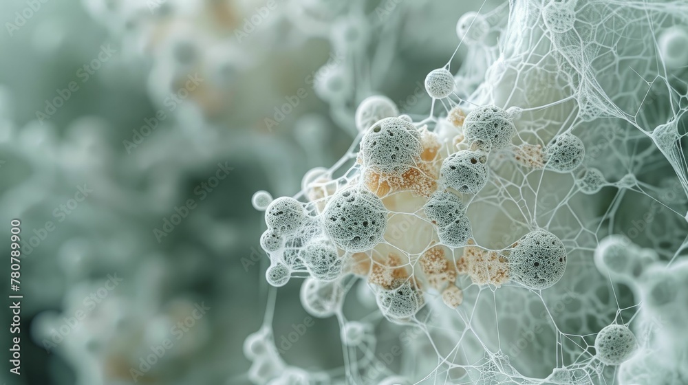 Examining a mold colony up close uncovers its fuzzy texture and the ...