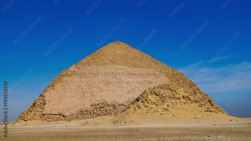 The Bent Pyramid is an ancient Egyptian pyramid located at the royal ...