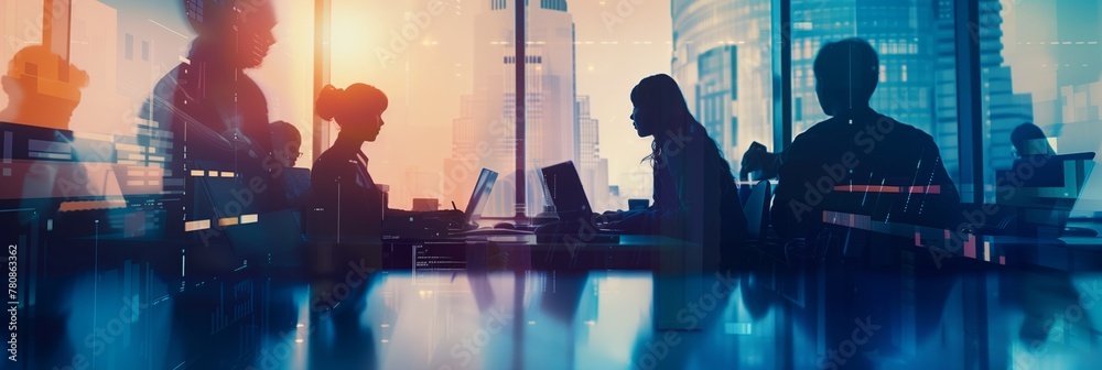 Corporate Team Collaboration in Modern Office Stock Photo | Adobe Stock