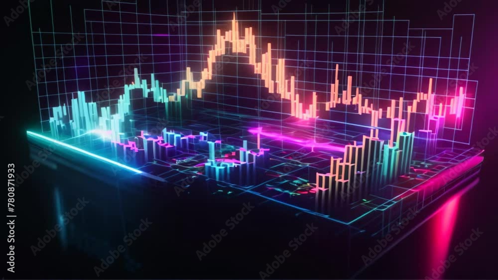 An illustrative computer-generated Video showing a bar chart, providing ...