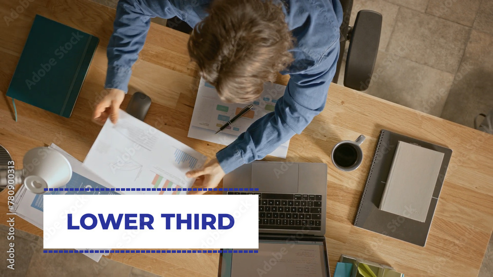 Basic Titles and Lower Thirds | Color and Size Control Panel Stock ...