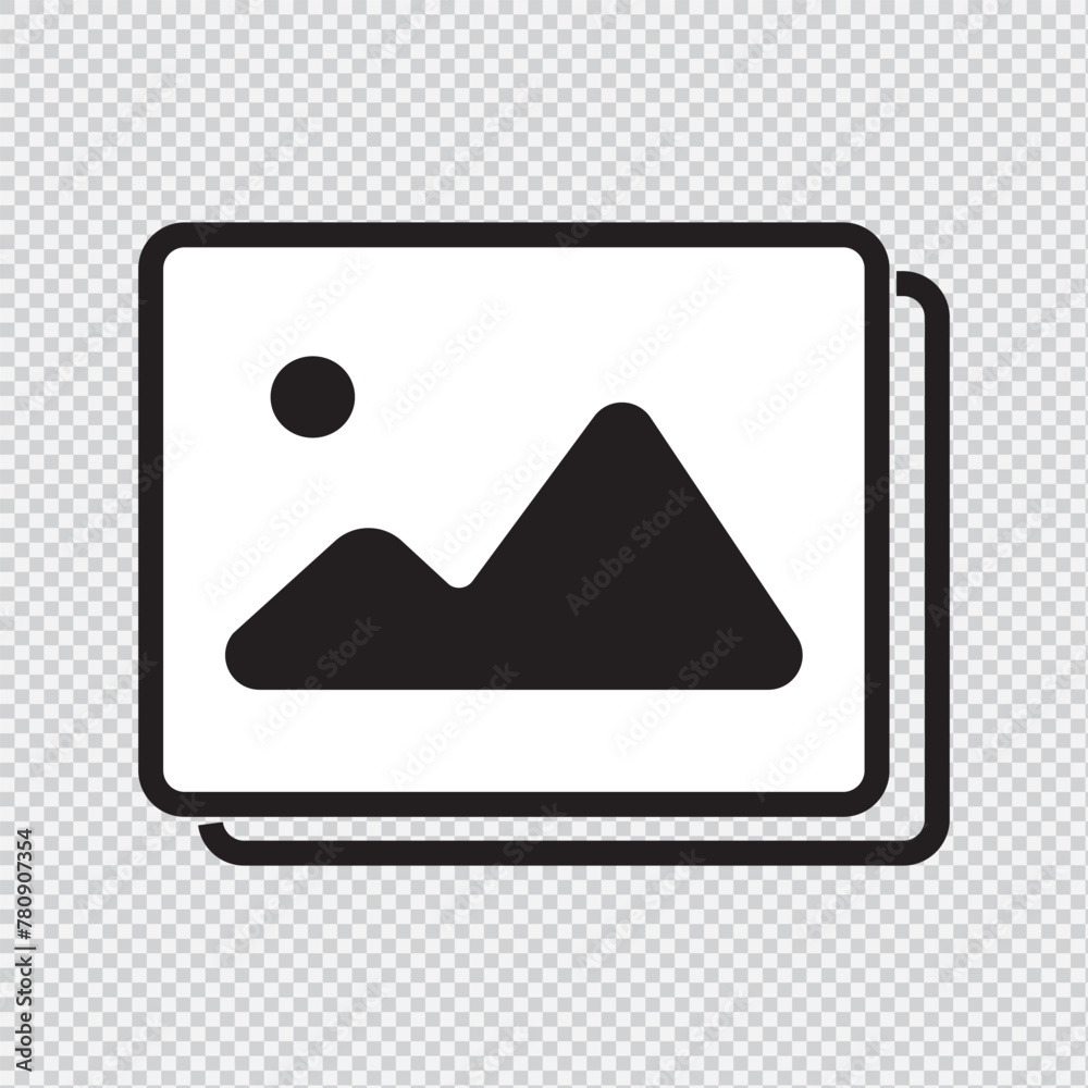 gallery icon icon set, image icon, picture symbol. photo signs. vector ...