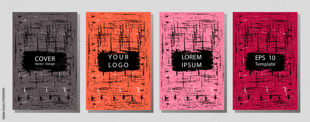 Modern backdrop. Contrast cover for front page invitation. Layout with ...