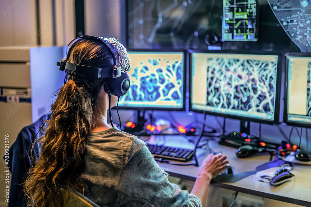 Scientists conduct experiments with EEG caps, exploring neurofeedback ...