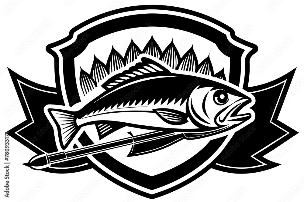 Vector Fishing Emblem and Design Elements Perfect for Creating Badges ...