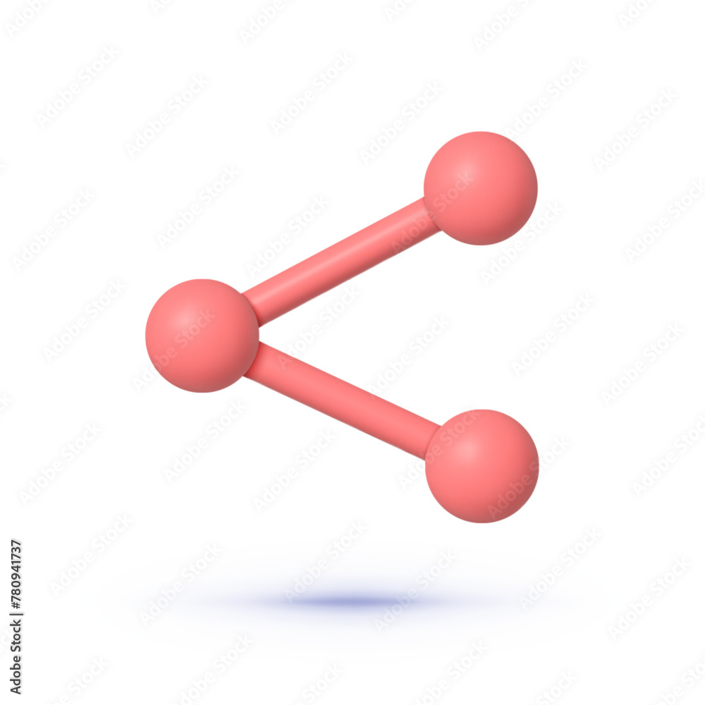 Share icon 3d, great design for any purposes. Vector abstract design ...