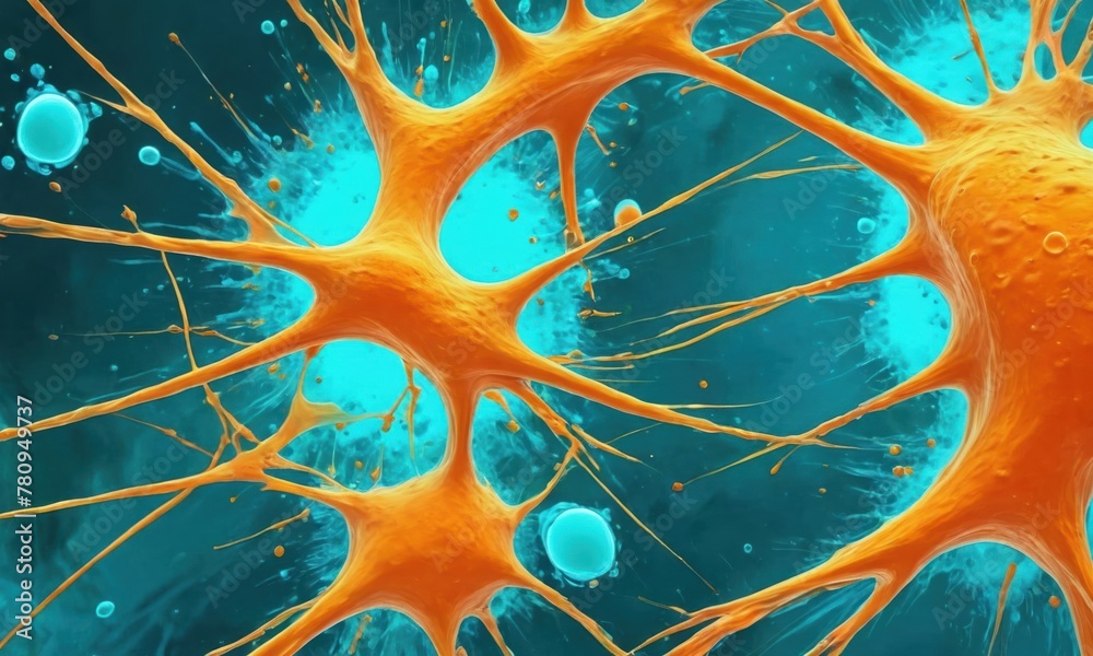 Cancer cells vis - illustration enhanced scanning electron micrograph ...