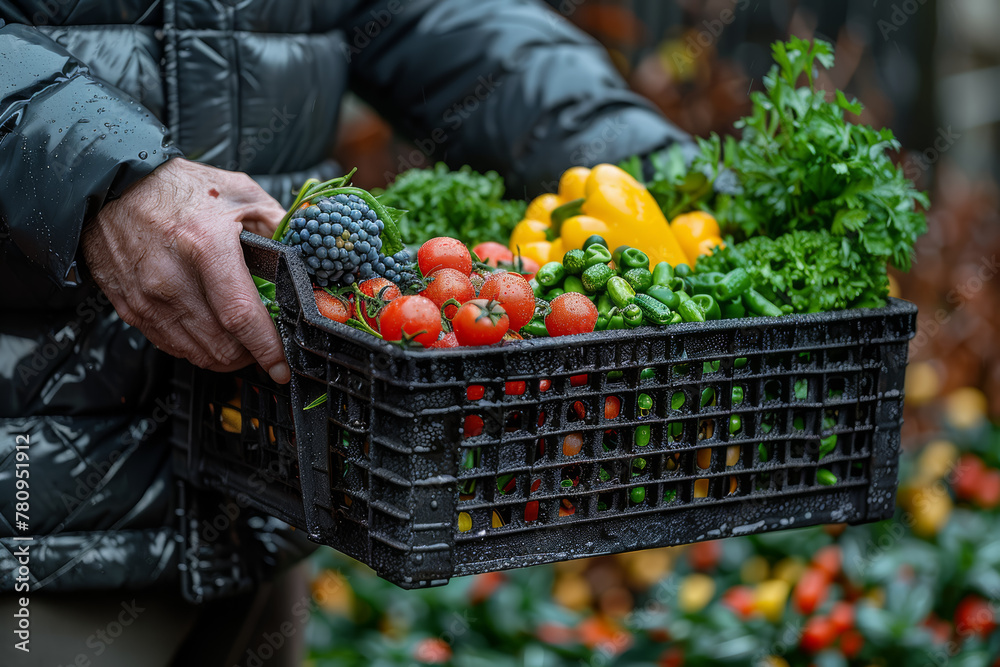 A selfless deed of helping an elderly neighbor carry groceries ...