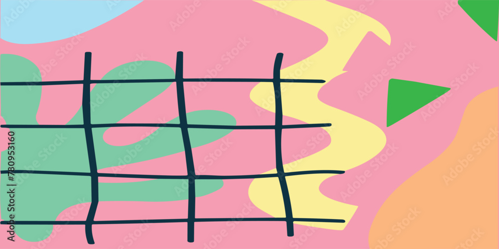 Fun colorful seamless pattern collection. Creative abstract style art ...