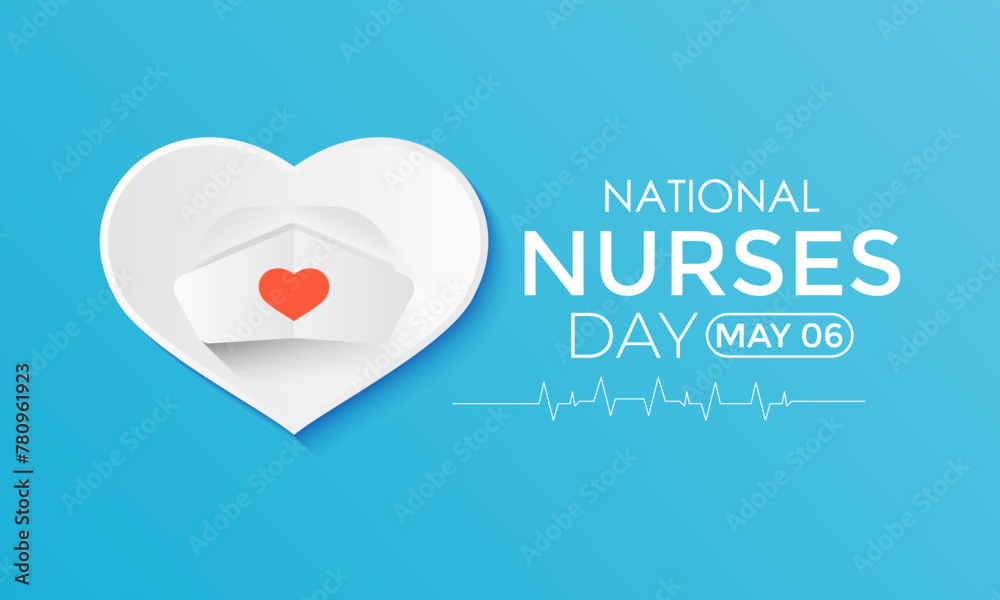 Vetor de National Nurses week is observed in May 6 to 12 of each year ...