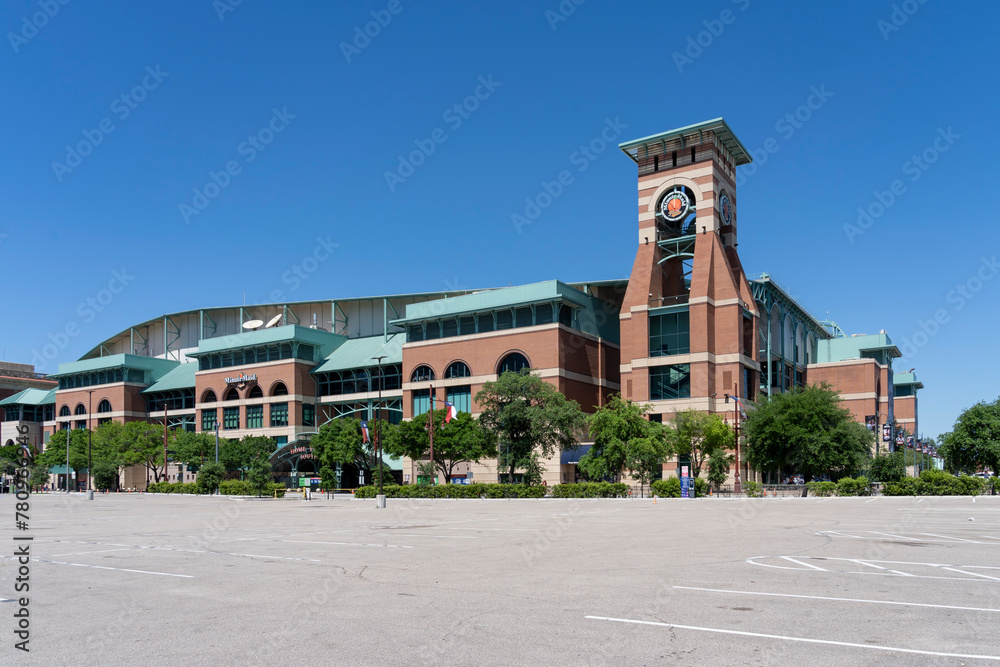 Houston, Texas, USA - April 4, 2024: Minute Maid Park in Houston, Texas ...